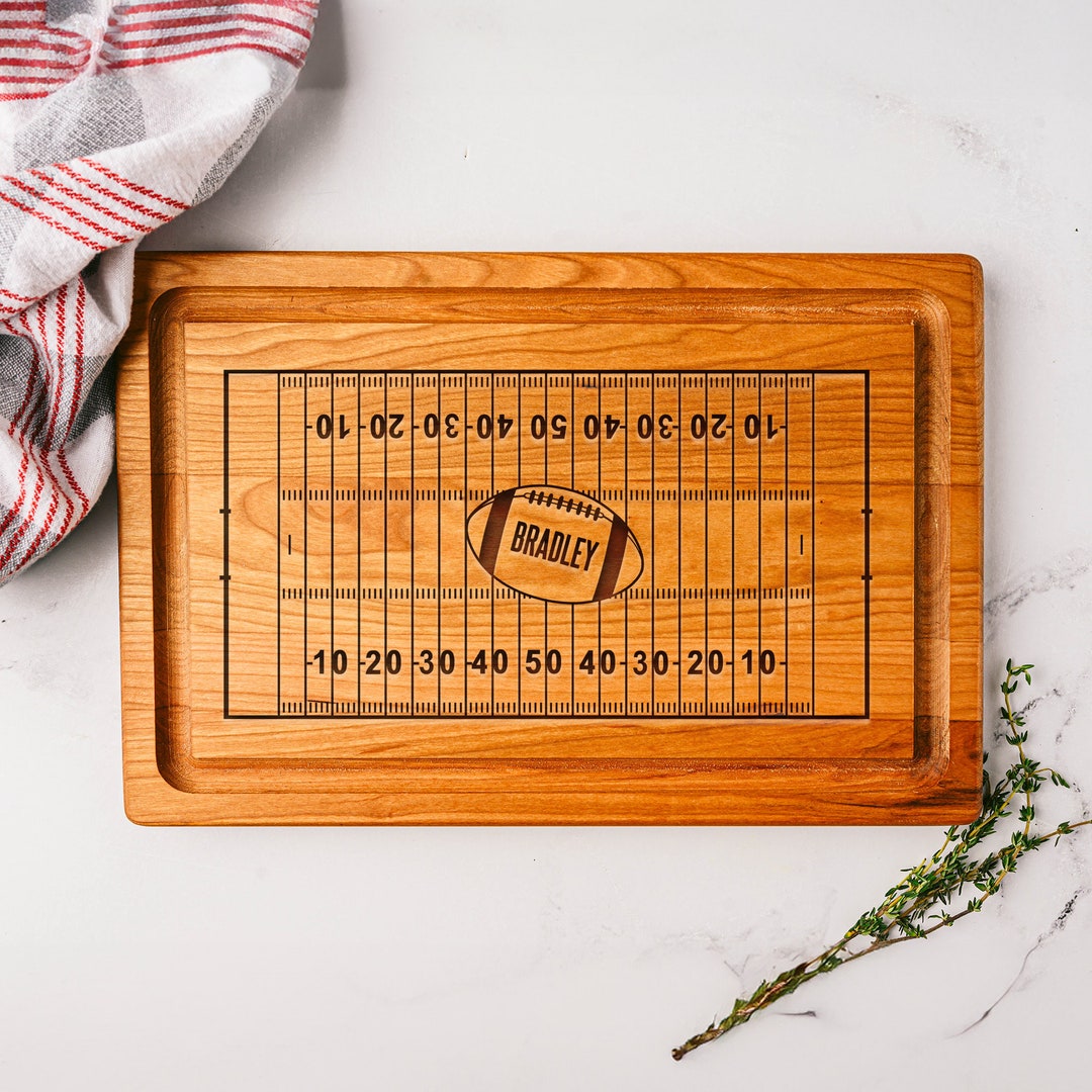 Football Cutting Board, Football Gifts, Football Kitchen Decor ...