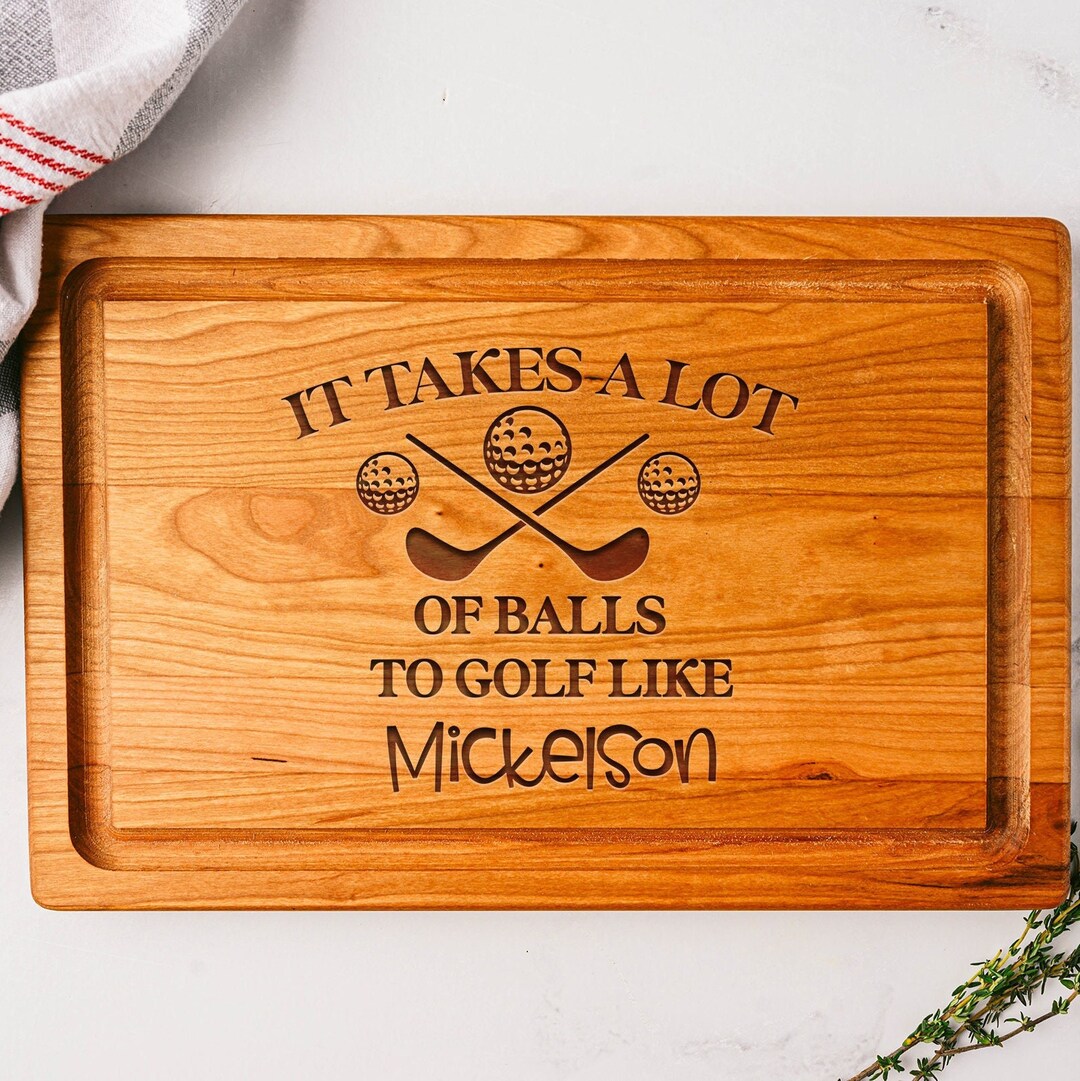 Golf Cutting Board Custom Cutting Board Personalized Cutting - Etsy