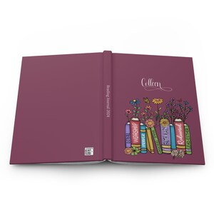 Personalized Reading Journal, Custom Reading Tracker, Reading Log ...