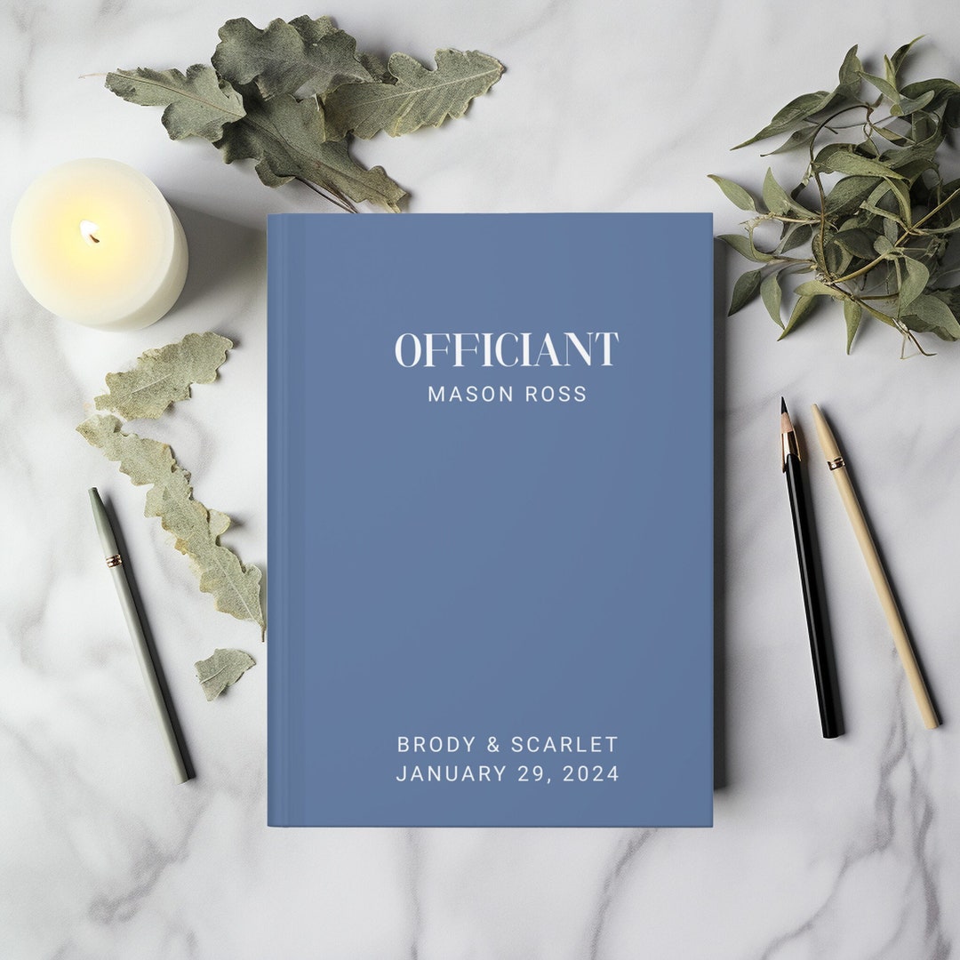 Personalized Officiant Gift, Officiant Book, Custom Gifts for Wedding ...