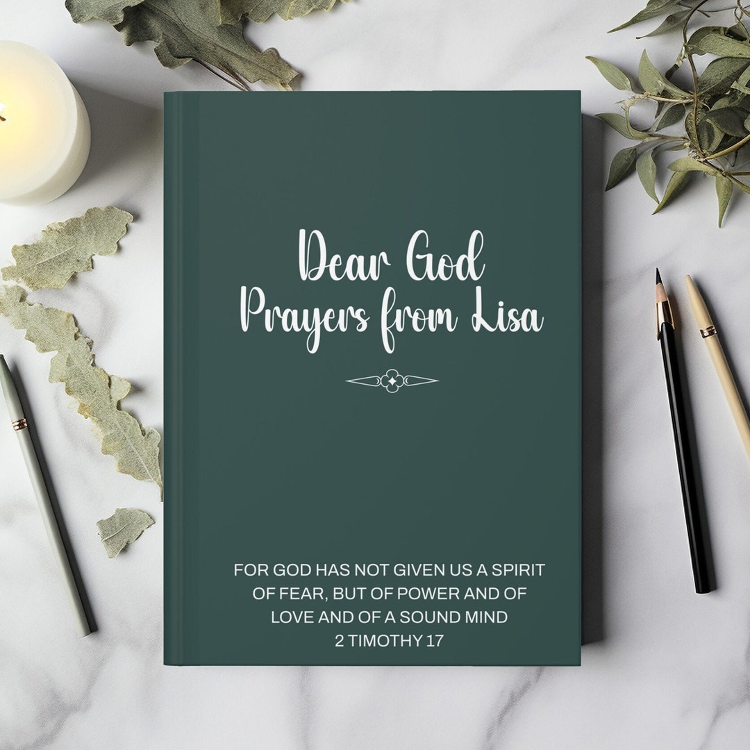 Personalized Prayer Journal for Women, Dear God Prayer Journal ...
