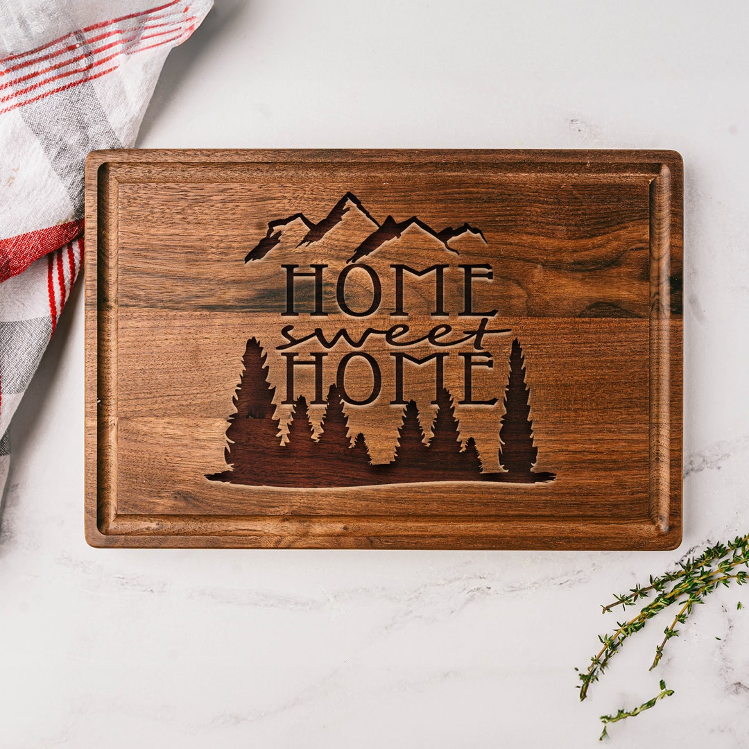 Home Sweet Home, Home Sweet Home Sign, Personalized Cutting Board ...