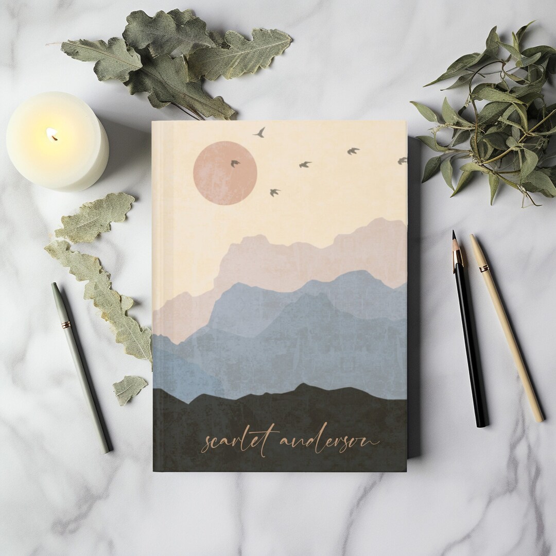 Personalized Hardcover Mountain Journal: Custom Day Planner - Etsy