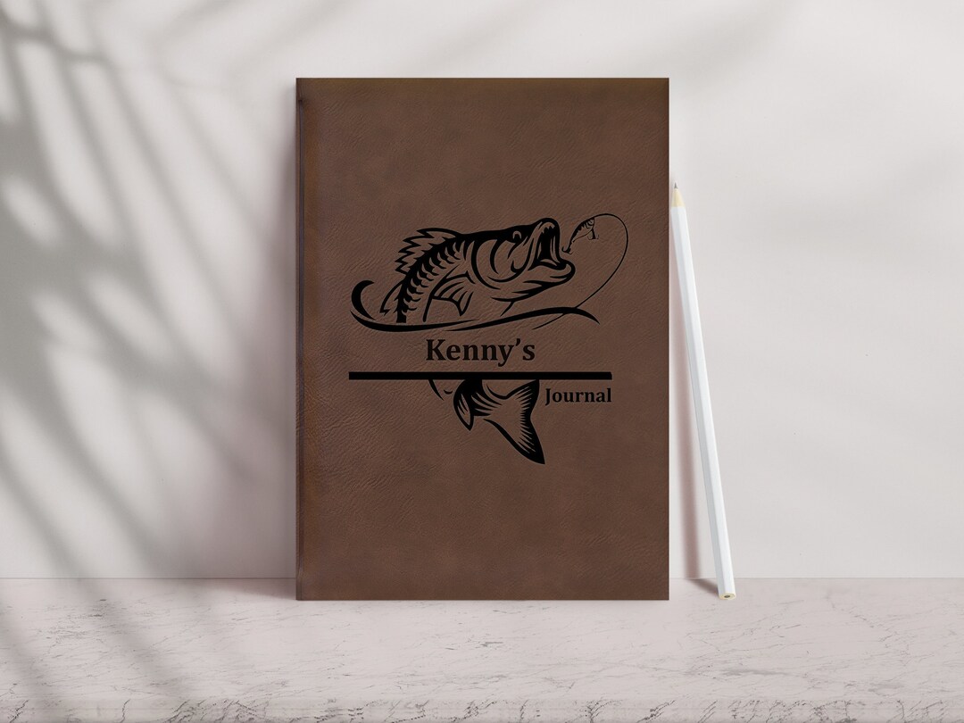 Fisherman Gift, Fisherman Leather Notebook, Fishing Gifts, Fishing ...