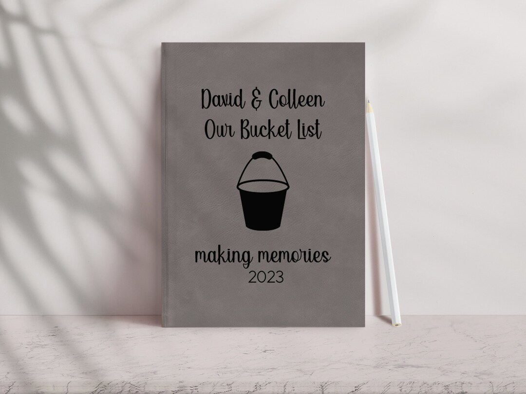 Personalized Bucket List Book, Our Adventure Book, Custom Bucket List ...