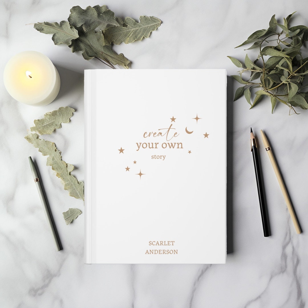 Create Your Own Story Journal, Aesthetic Journal, Gift for Her, Boho ...