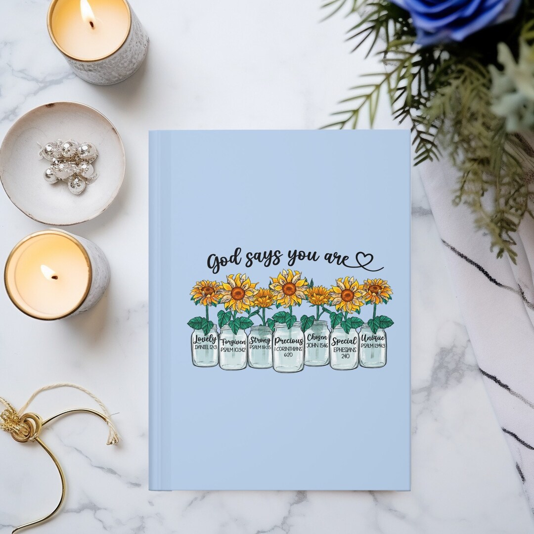 Personalized Christian Journal for Women, Religious Notebook, Custom ...