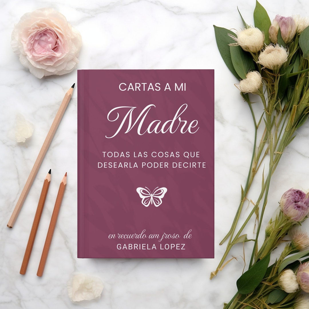 Spanish Grief Journal, Letters to My Mom Journal, Personalized Madre ...