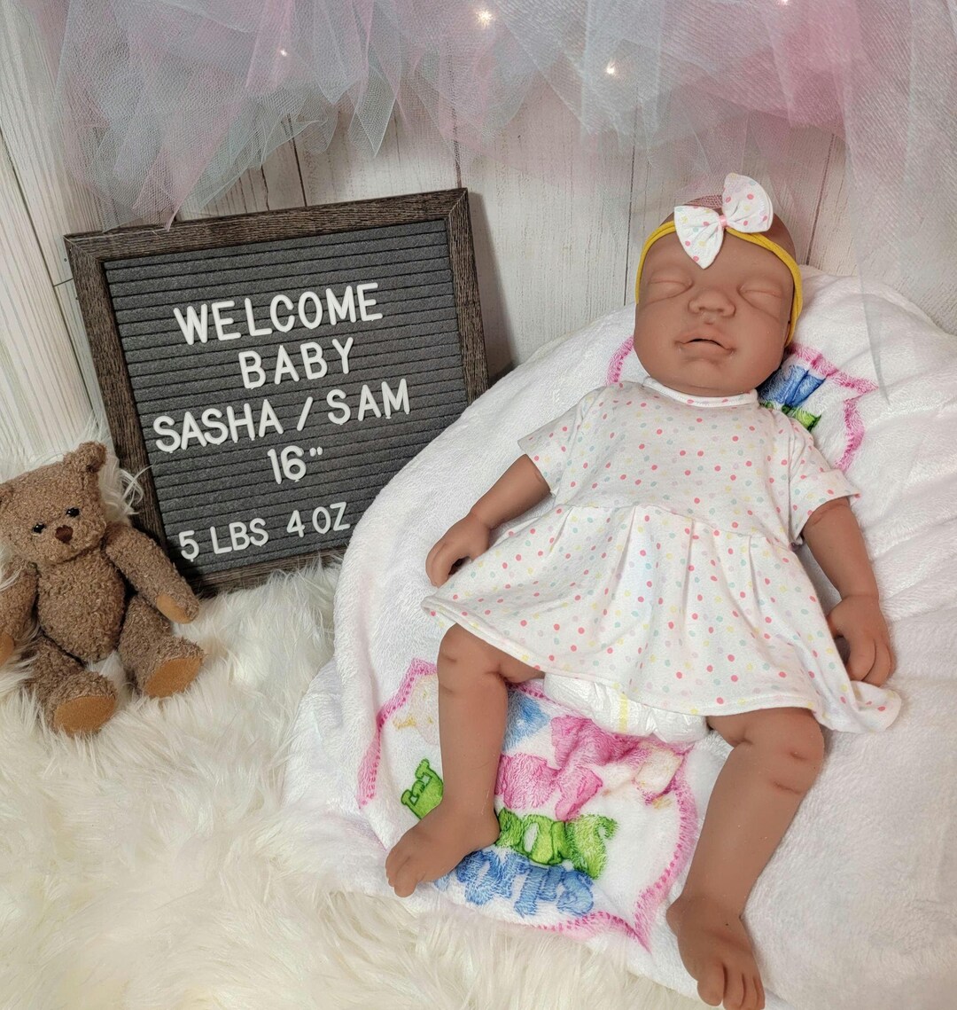 Handmade 16" Silicone Baby Doll "sasha" Enhanced Realism Edition - Etsy
