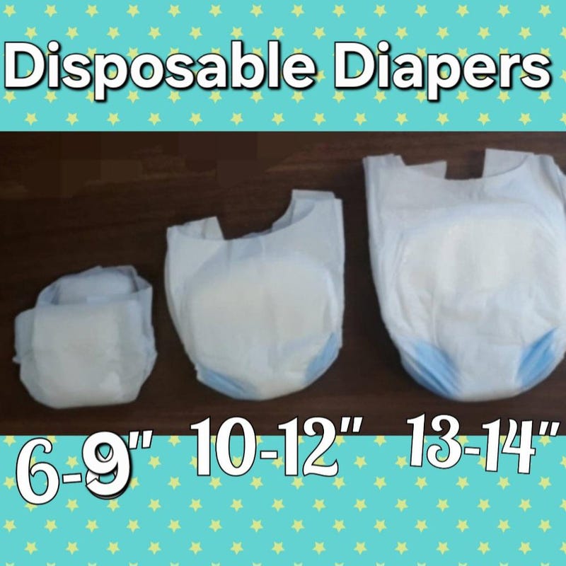 Mini Silicone Baby Diapers - Etsy