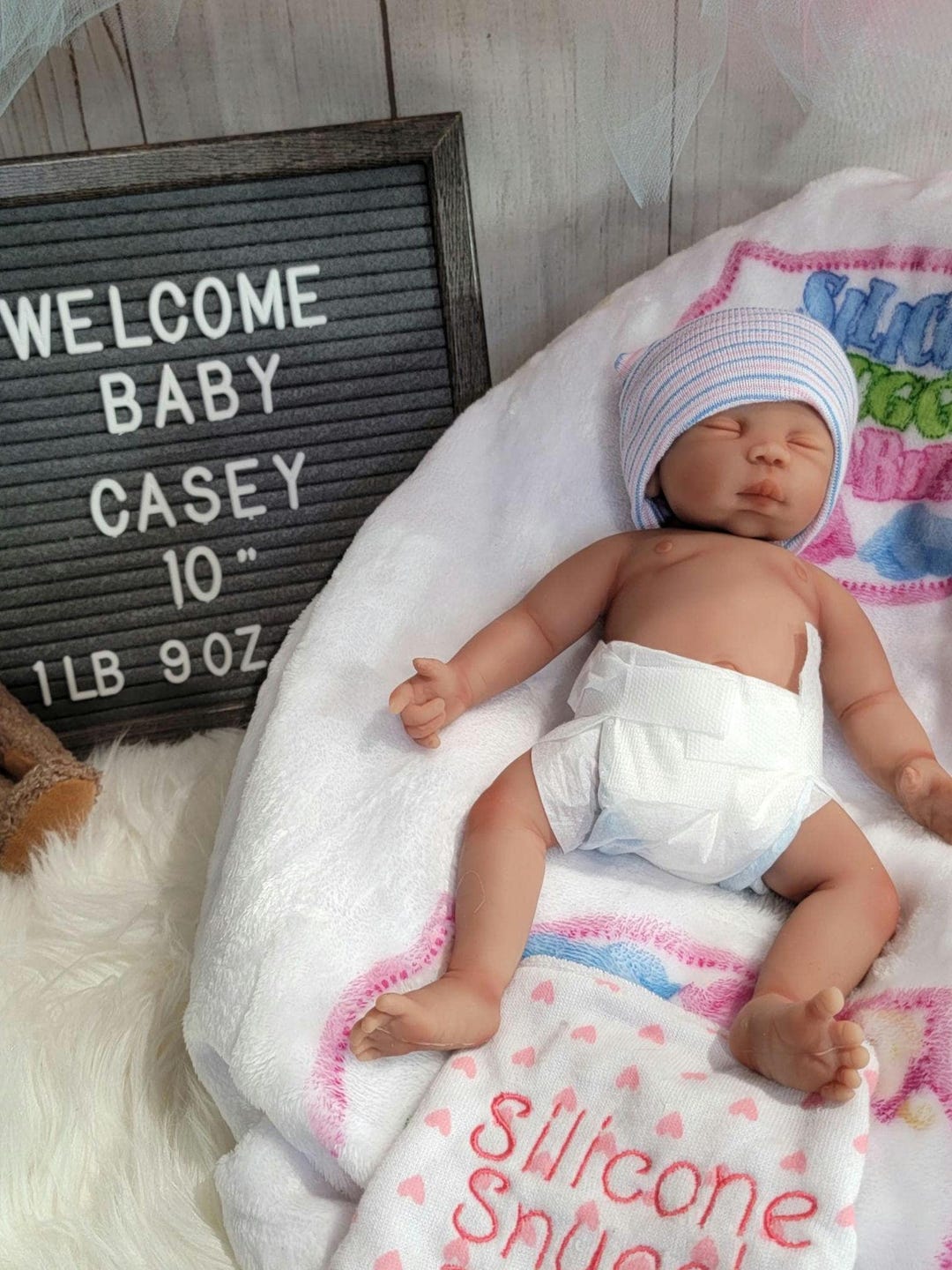 Handmade 10" Silicone Baby Doll - "casey" Enhanced Realism Edition - Etsy