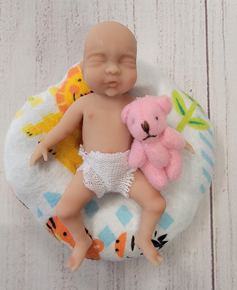 Authentic 4" Silicone Baby Doll "piper" New Enhanced Realism Edition ...