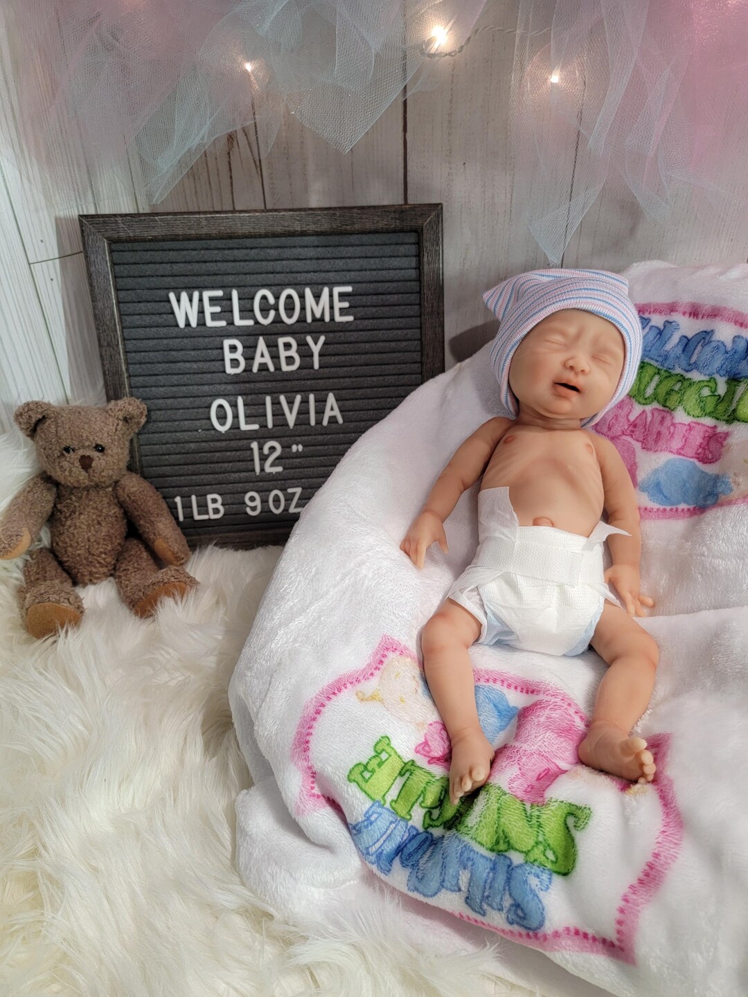 Handmade 12" Silicone Baby Doll "olivia" Enhanced Realism Edition - Etsy
