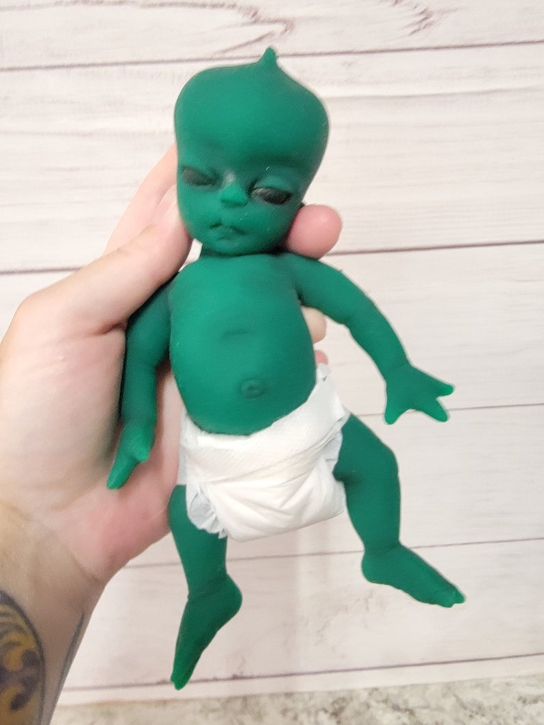 Authentic 7" Alien Silicone Baby Doll "lunar" Handmade by Artist - Etsy