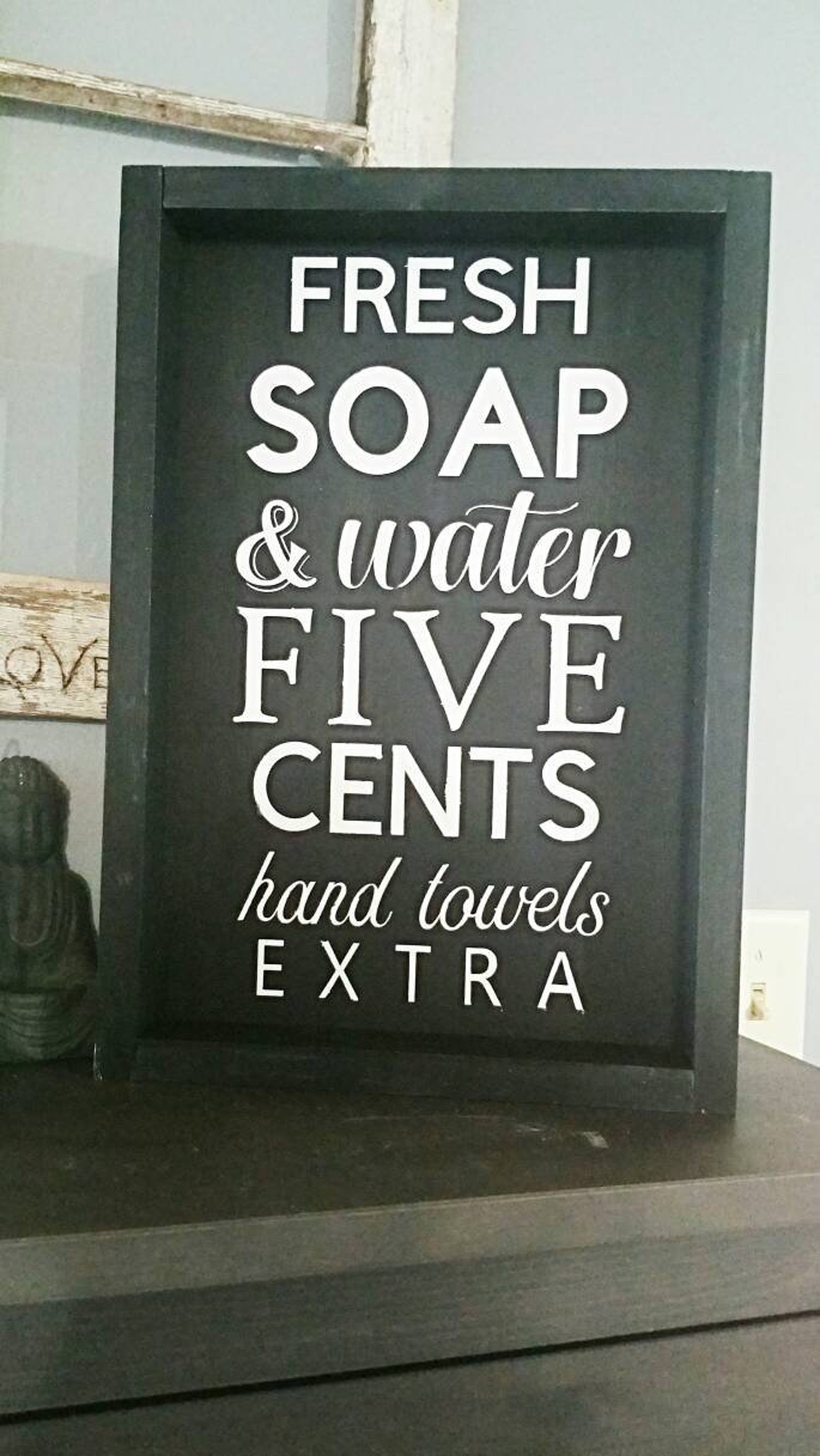 Bath Sign Fresh Soap 5 Cents Vintage Bath Sign Farmhouse - Etsy