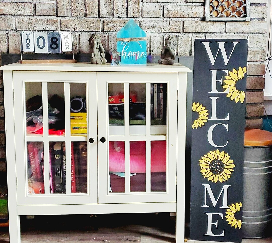 Sunflower, Yellow and Black, Welcome Signs, Indoor, Outdoor, Summer ...