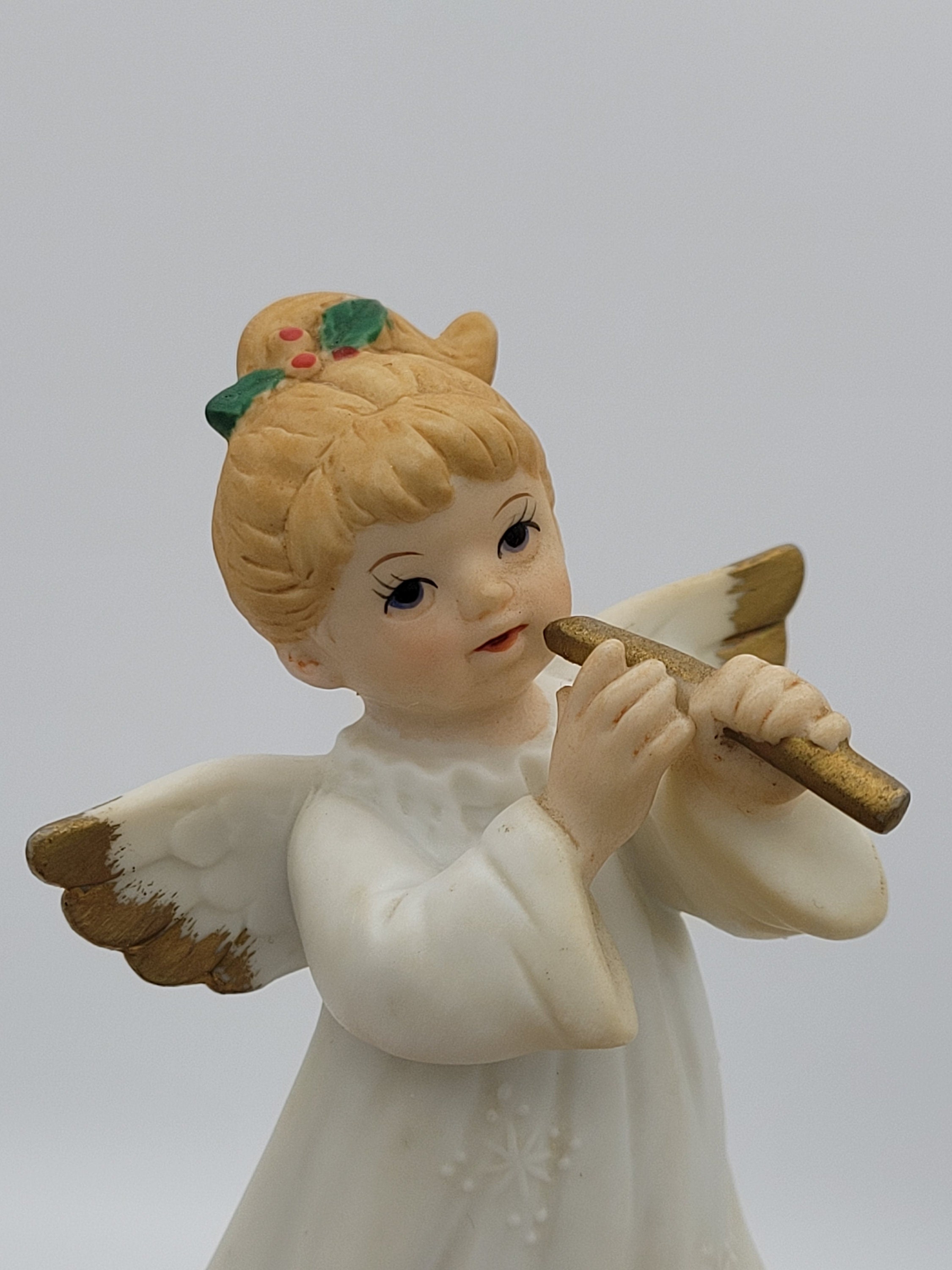 Vintage Lefton Angel Playing the Flute Christmas Holiday - Etsy
