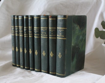 Set of 9 Antique French Books - Early 20th Century