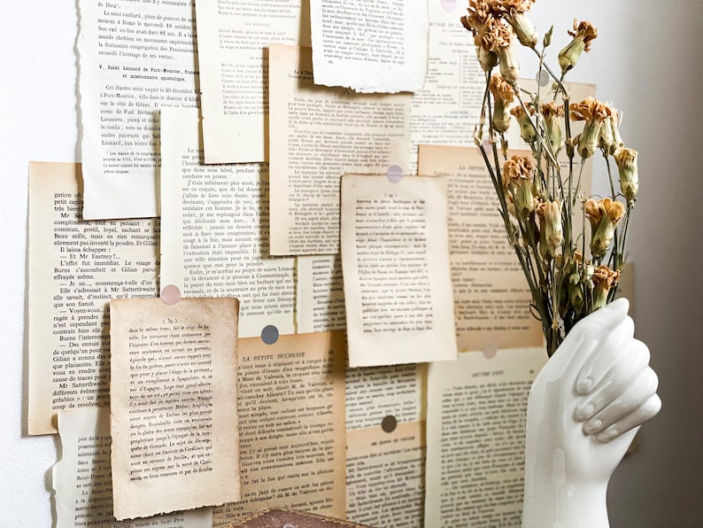 Assorted Antique Book Pages – French Ephemera for Junk Journals - Etsy