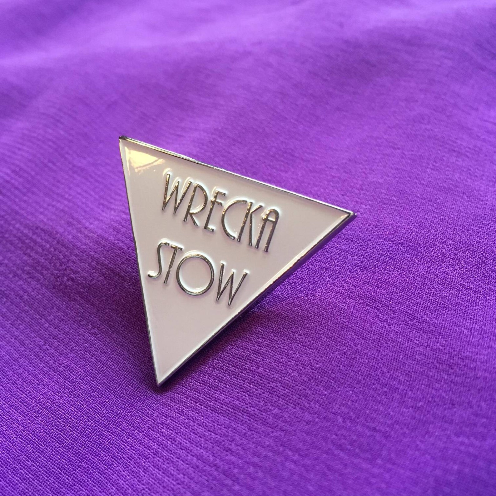 Wrecka Stow Chrome Enamel Pin Badge Prince Fan Tribute | Etsy UK