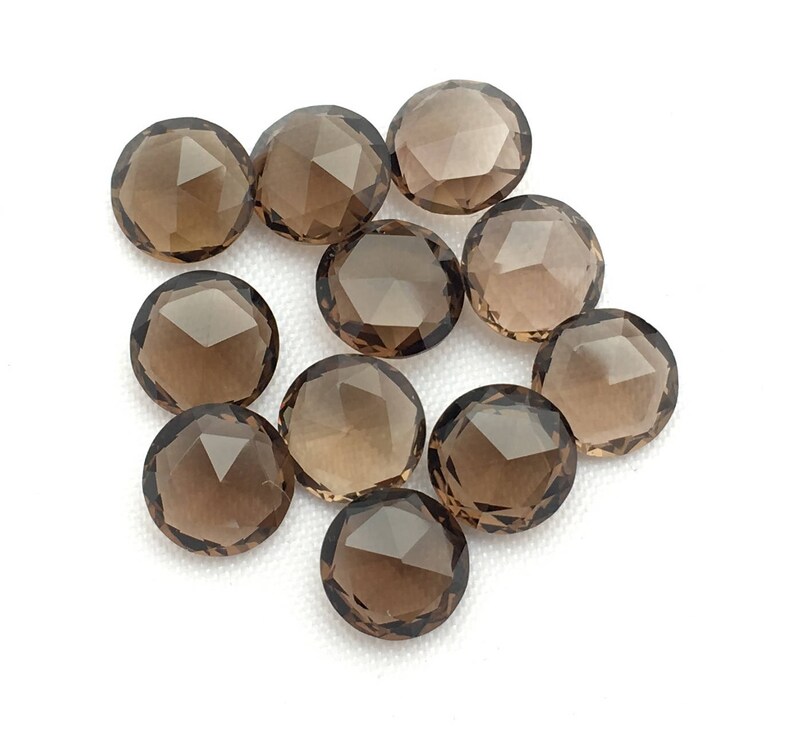 Smoky Quartz Rose Cut Round Briolette 7MM Fine - Etsy