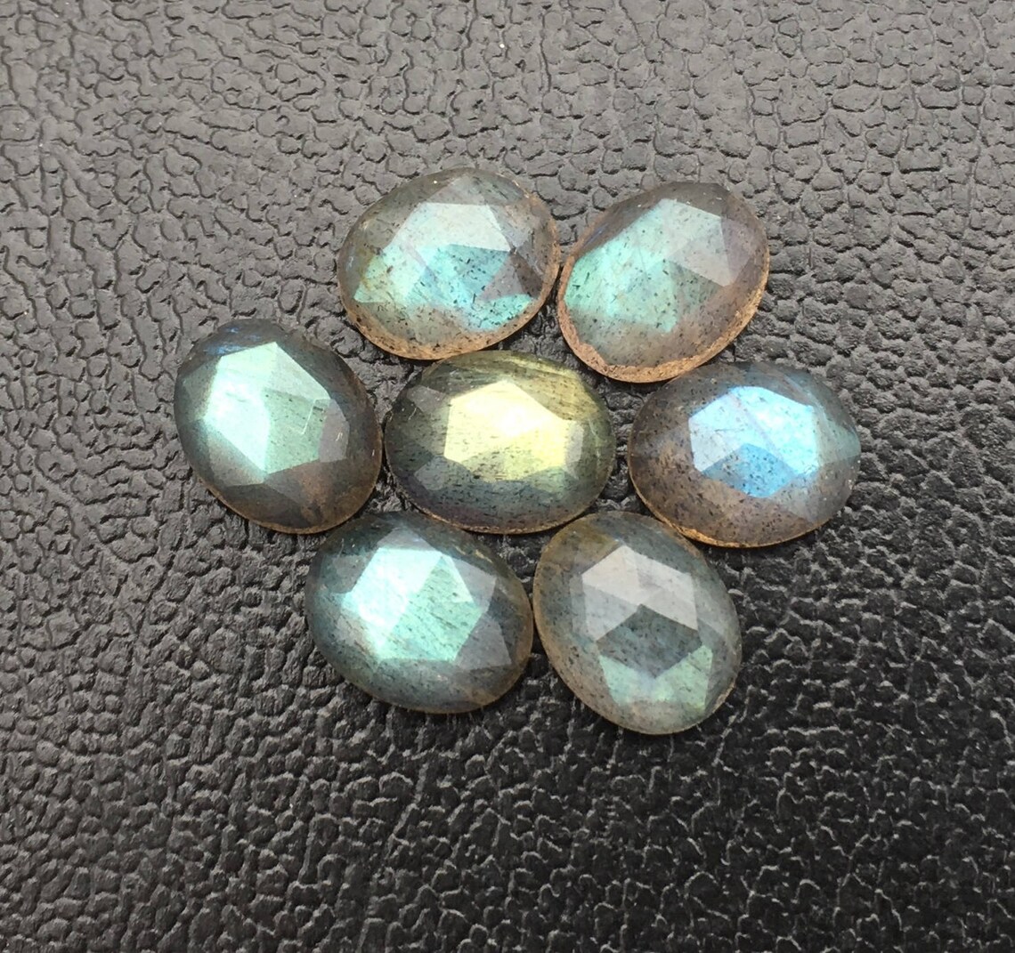 SALE Labradorite Rose Cut Oval 8x6 9x7 10x8mm / Beautiful - Etsy