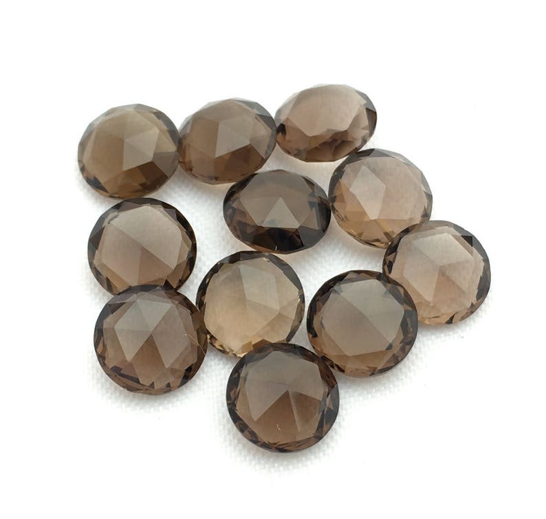 Smoky Quartz Rose Cut Round Briolette 7MM Fine - Etsy