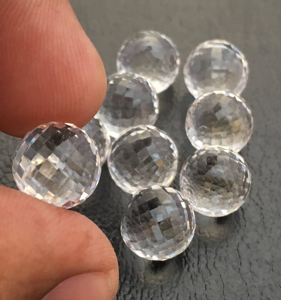 Faceted Rock Crystal Ball Drops, Fine Jewelry Making (8MM, 10MM) - Etsy