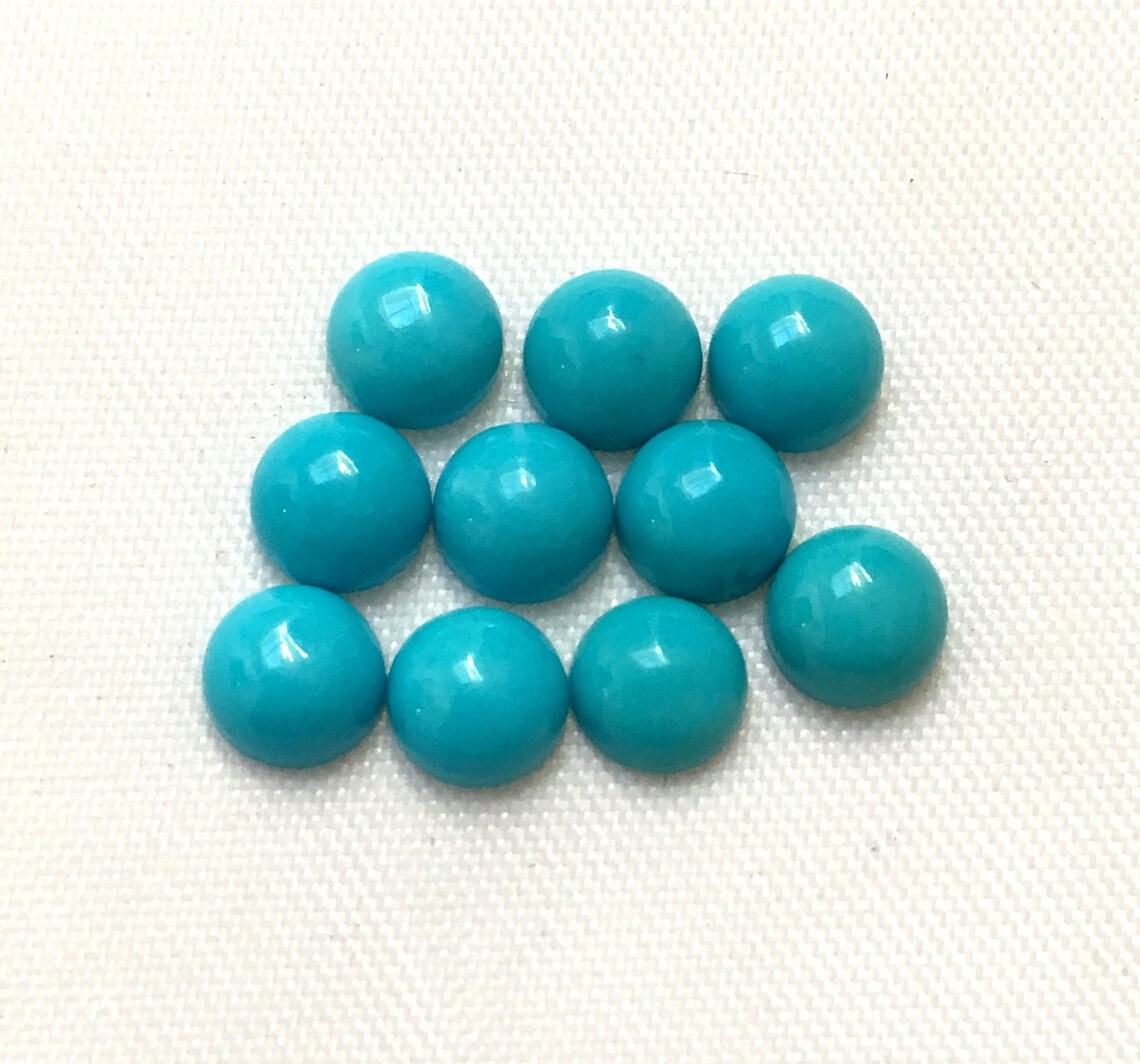 Natural Turquoise Round Cabochon 3MM 4MM 5MM & 6MM/ Super - Etsy Australia