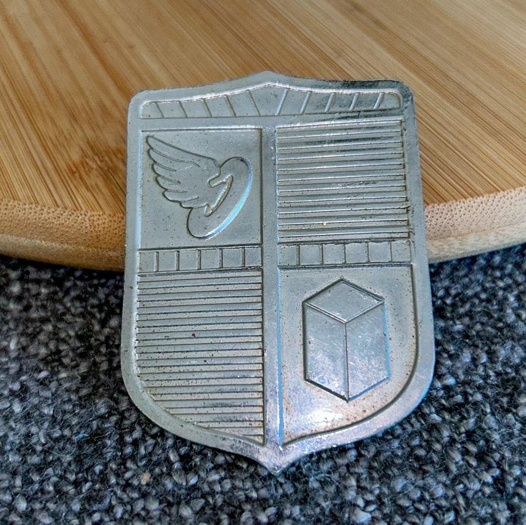 Vintage swan Emblem Metal Appliance Chrome Badge - Etsy