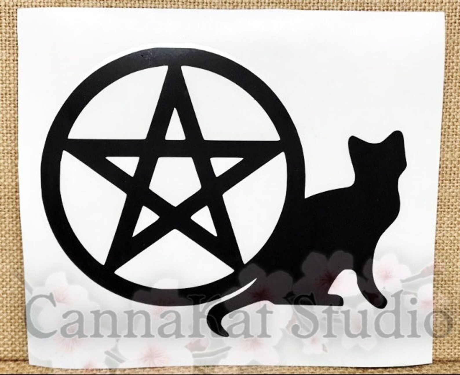 Pentacle Cat Decal Sticker Pagan Witch Witchy Wiccan Wicca - Etsy