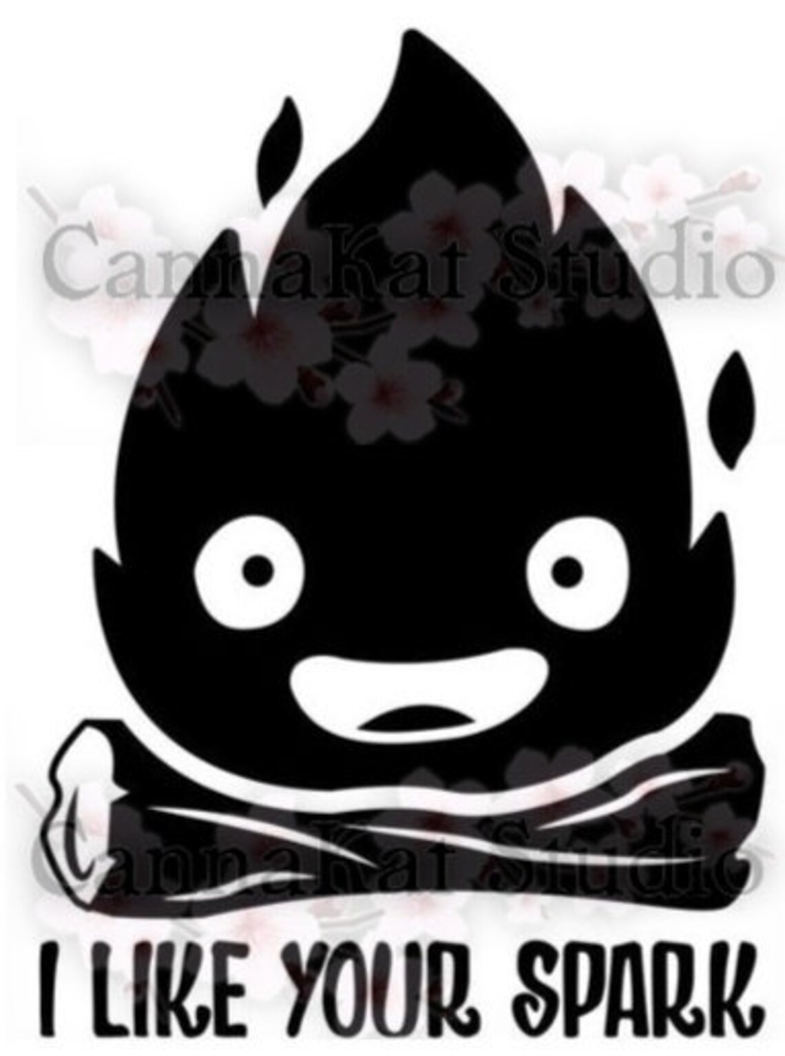 Calcifer Decal Sticker Vinyl Bumper Car Ghibli Howl's - Etsy