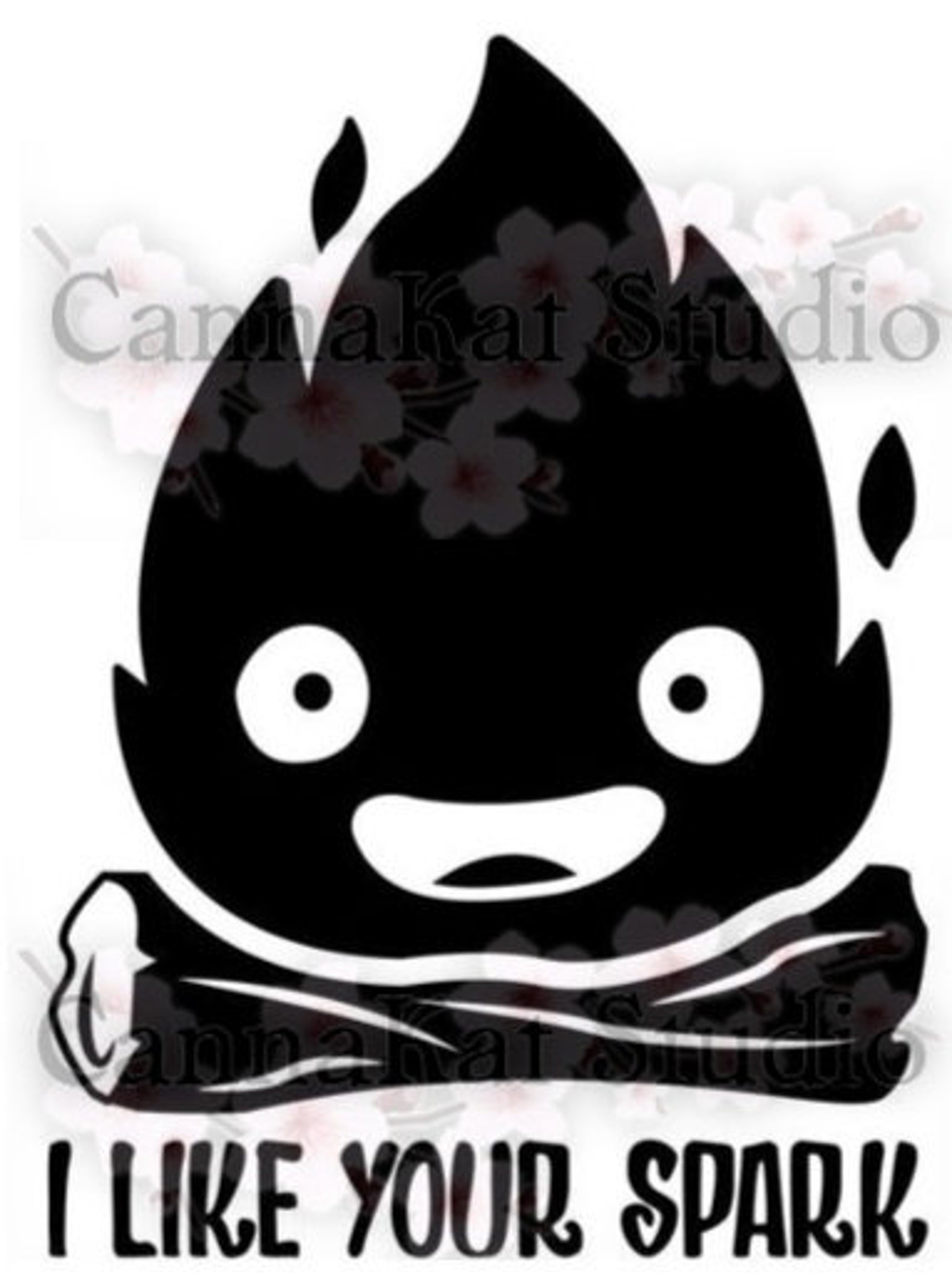 Calcifer Decal Sticker Vinyl Bumper Car Ghibli Howl's - Etsy