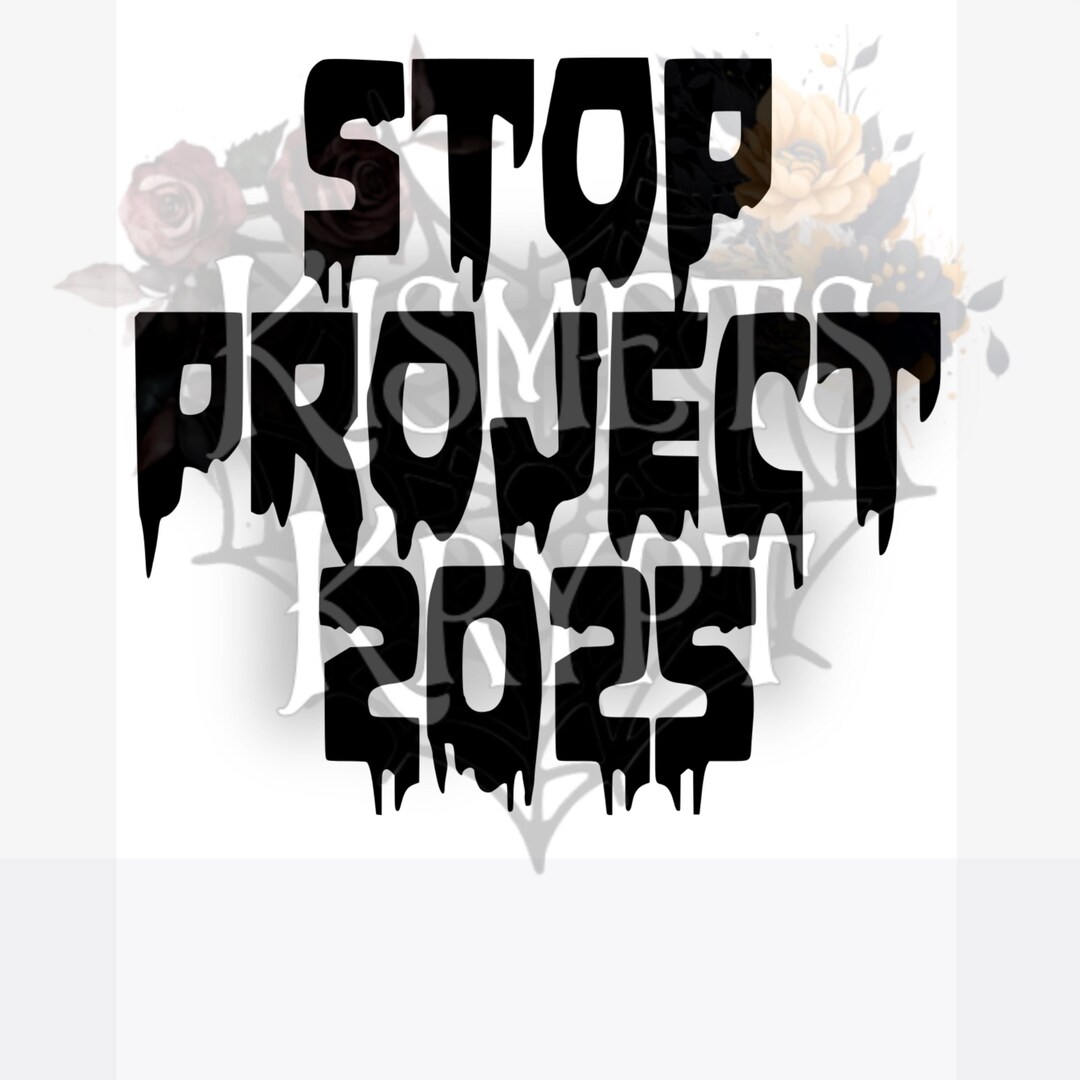 Stop 2025 Decal Vinyl Bumper Sticker Anti-conservative Scary Political ...