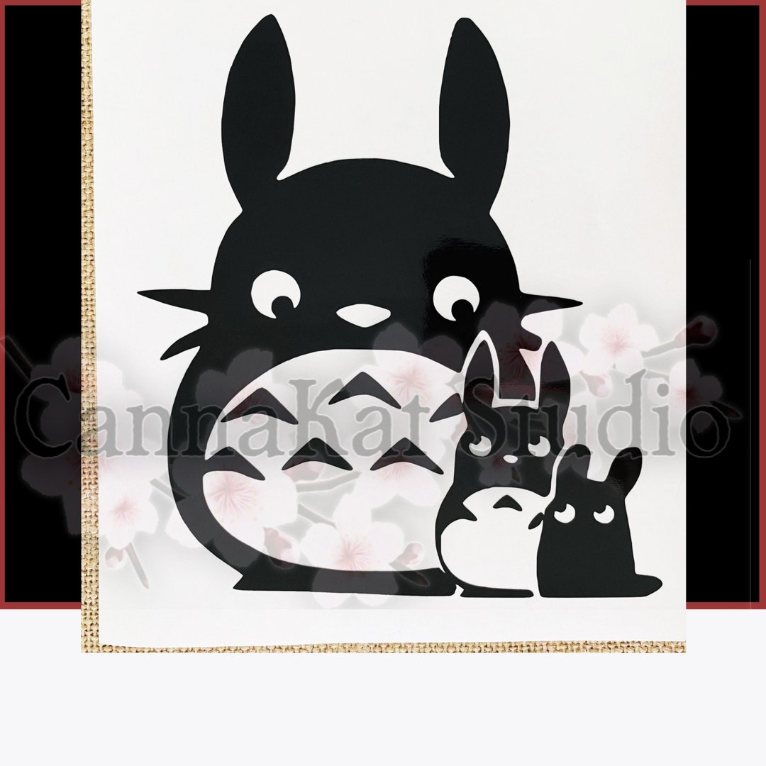 Totoro Decal Sticker Vinyl Bumper Anime Japanese Ghibli Cartoon Spirit ...