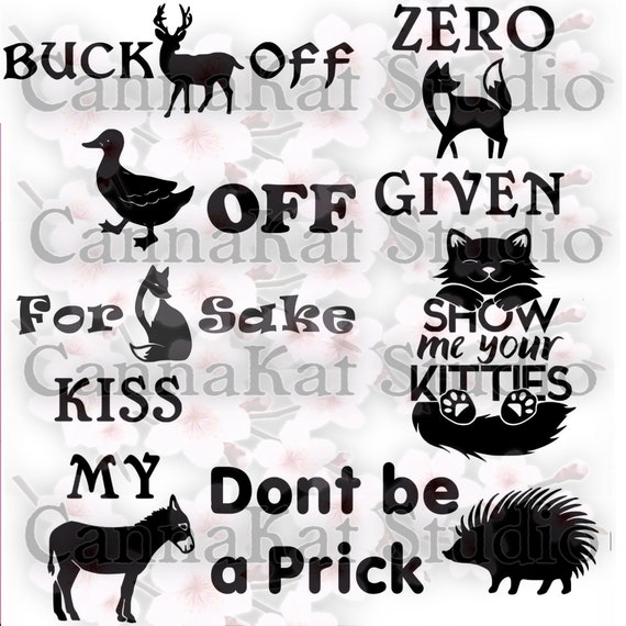 7 Suggestive Play on Words Files SVG PNG JPEG Printable Adult - Etsy
