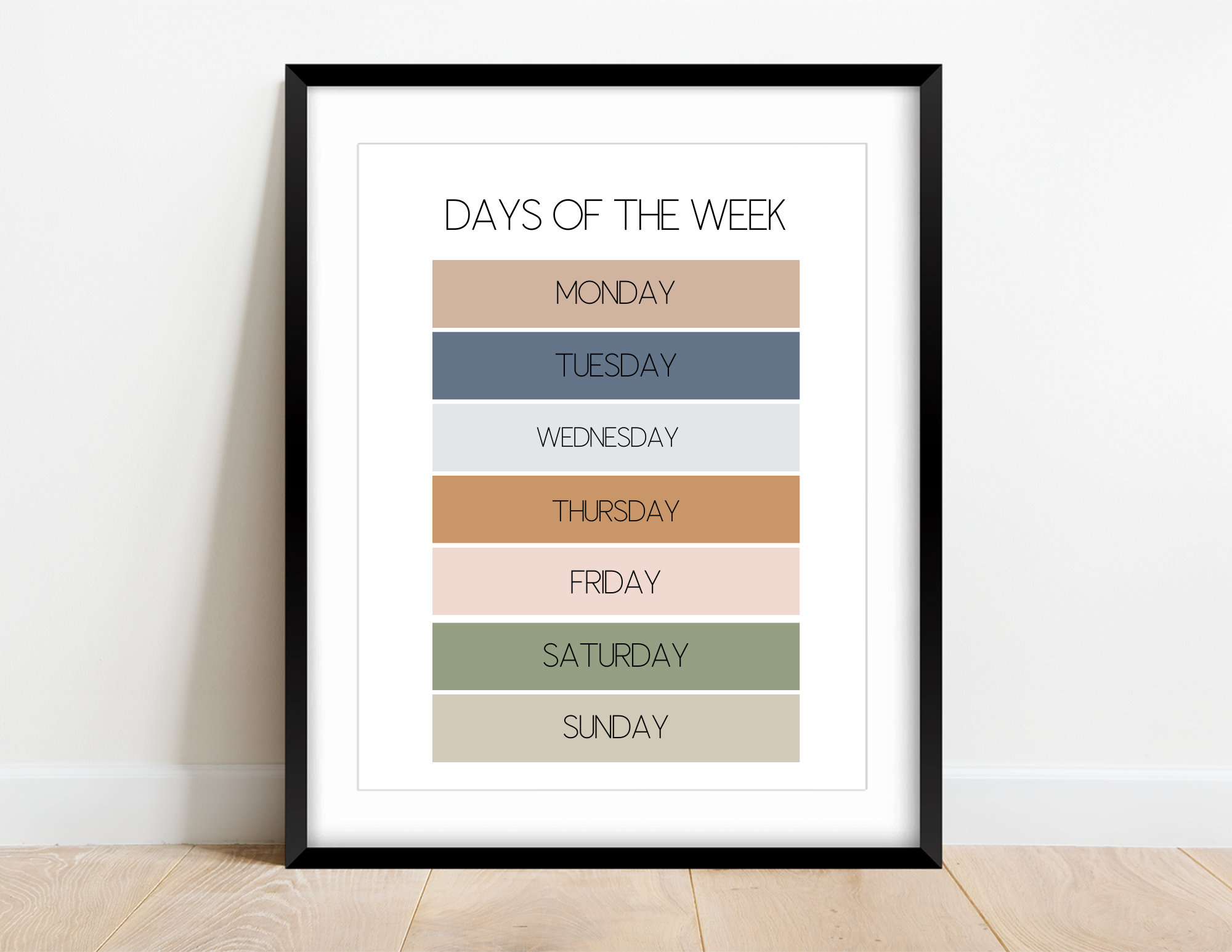 Days of the Week Poster, Months Poster, Numbers Poster, Educational ...