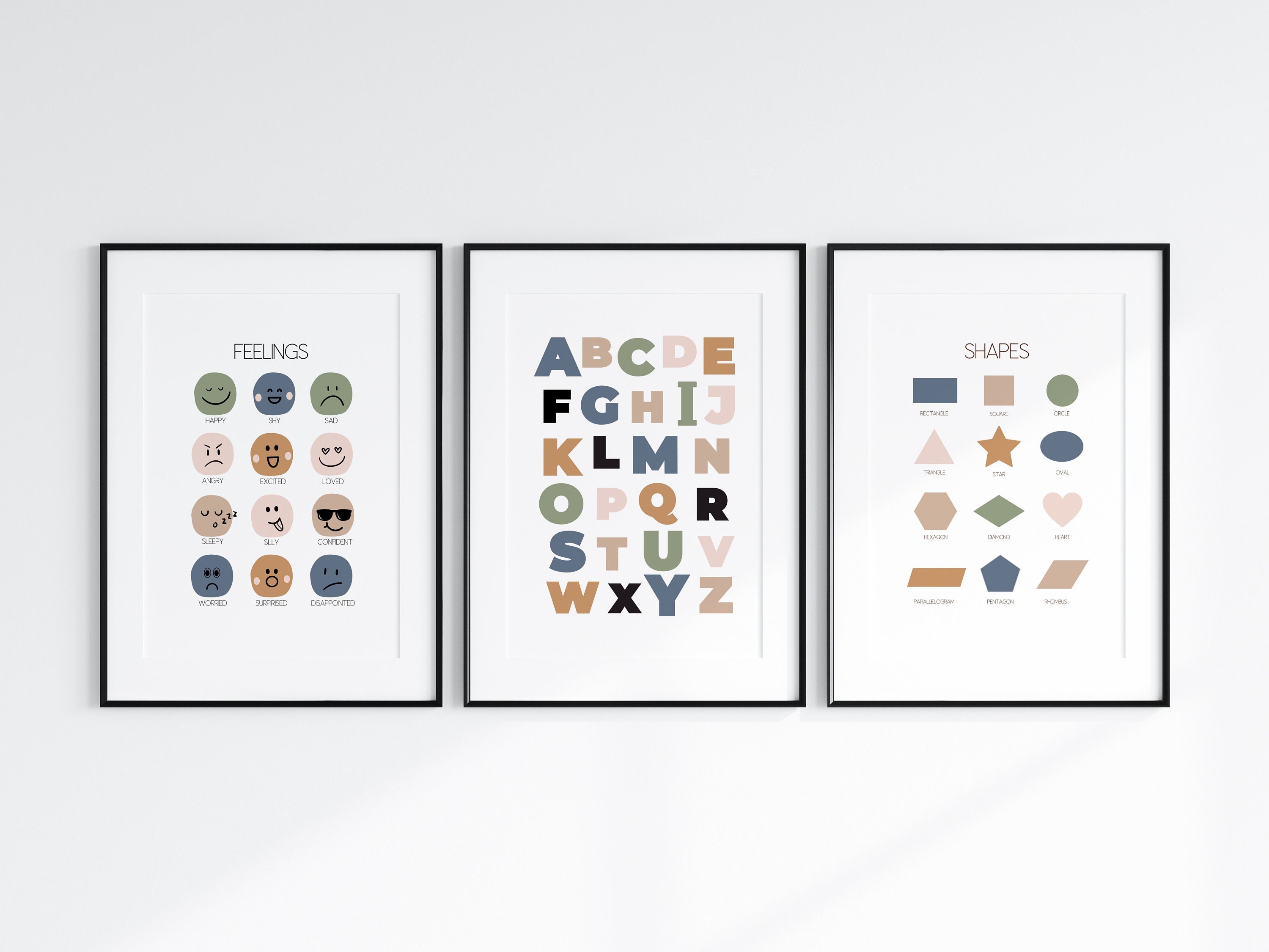 Educational Posters, Educational Prints, Boho Educational Wall Art ...