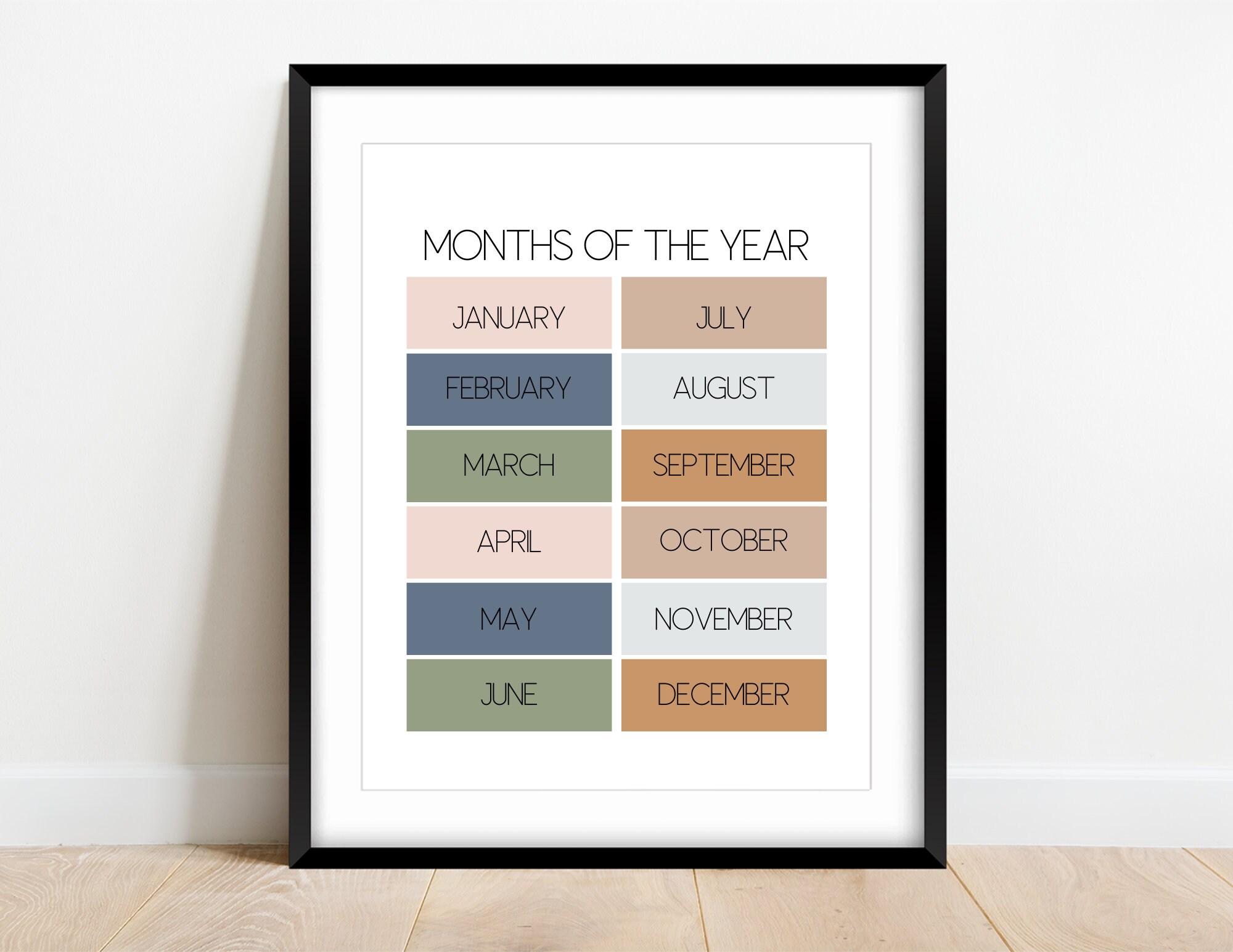 Days of the Week Poster, Months Poster, Numbers Poster, Educational ...