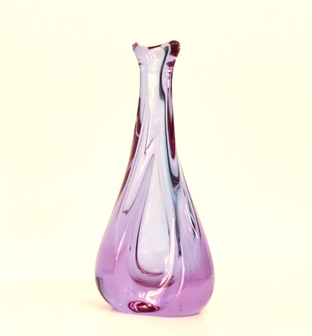 Freeform Art Glass Vase Designed by Miroslav Klinger for - Etsy