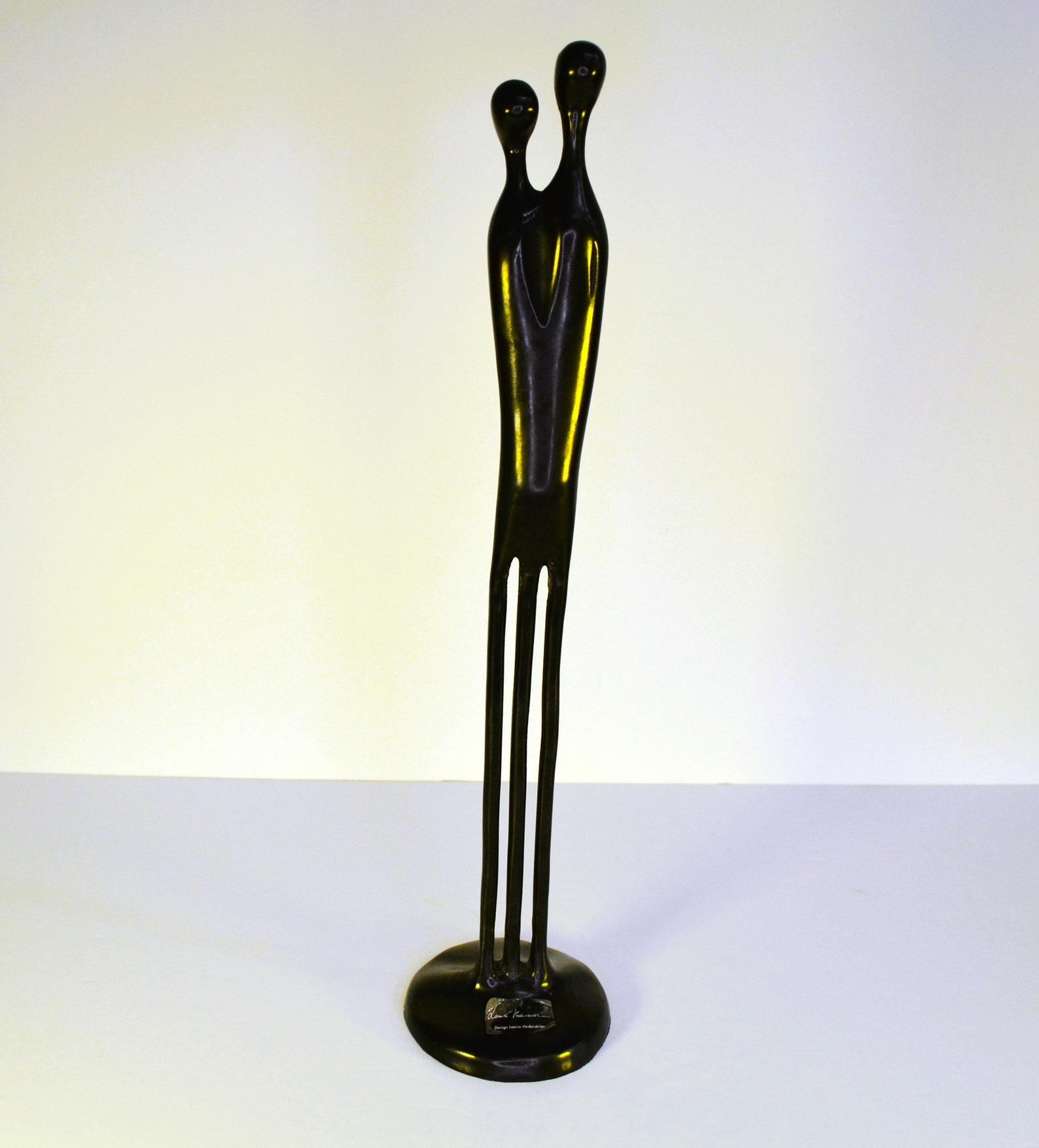 Bronze Elongated Sculpture of a Couple. two Become One Created by ...