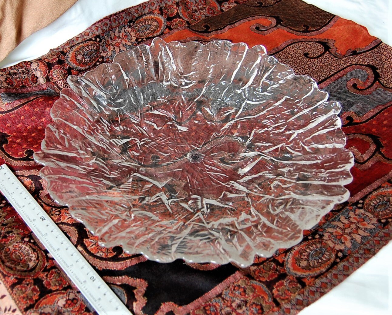 Vintage Original Walther Glas Large Centre Piece or Serving - Etsy