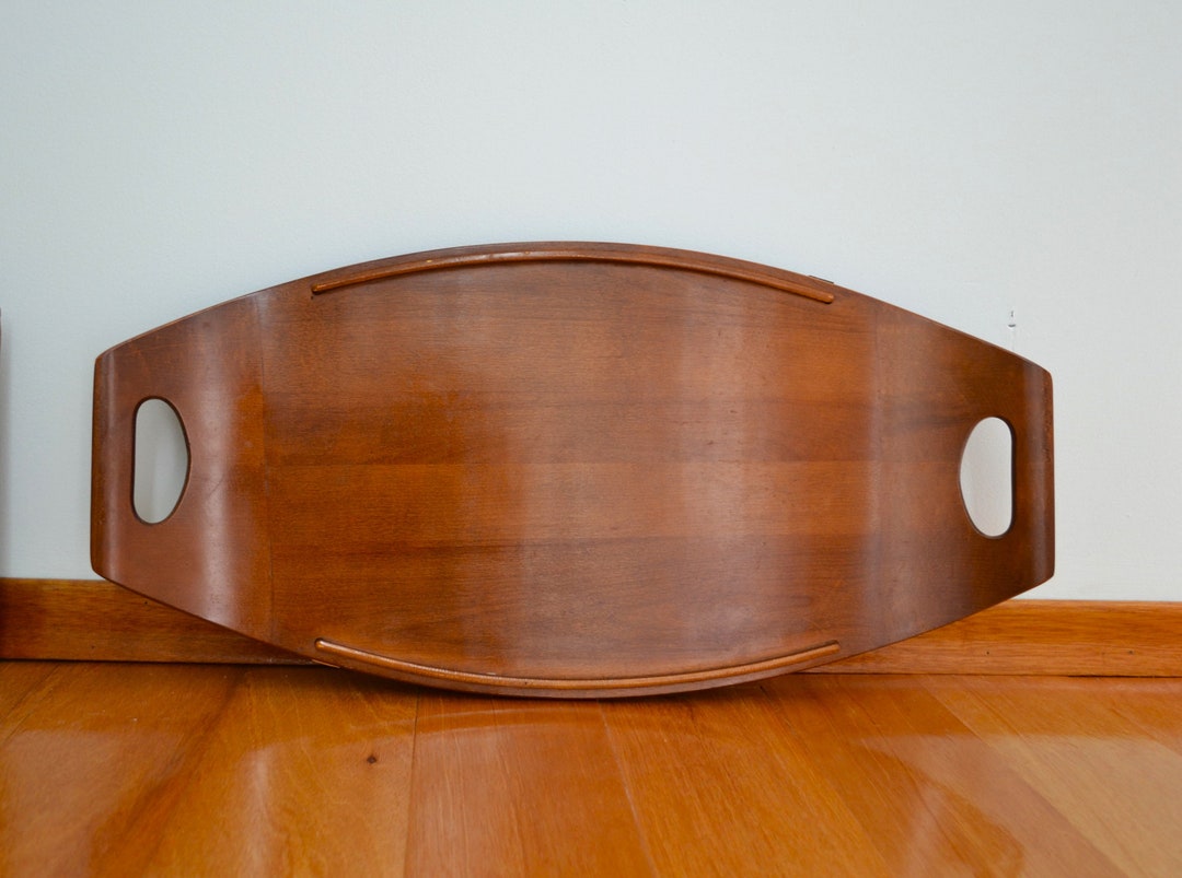 Maple Wood Curved Serving Tray by Baribocraft Quebec, Canada - Etsy