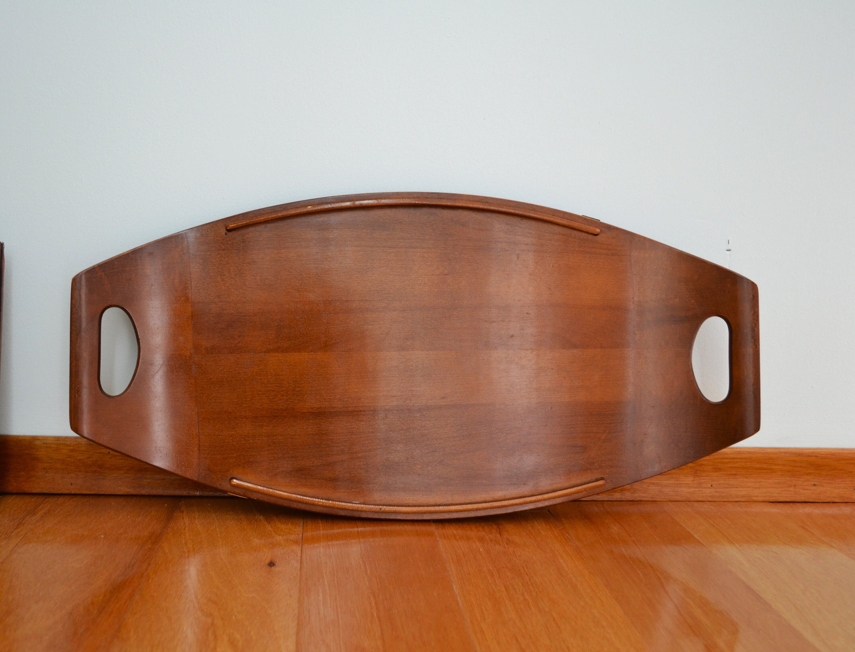 Maple Wood Curved Serving Tray by Baribocraft Quebec, Canada - Etsy