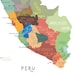 Peru Map Print: Regions, Provinces & Capitals (digital Download) #P610 ...