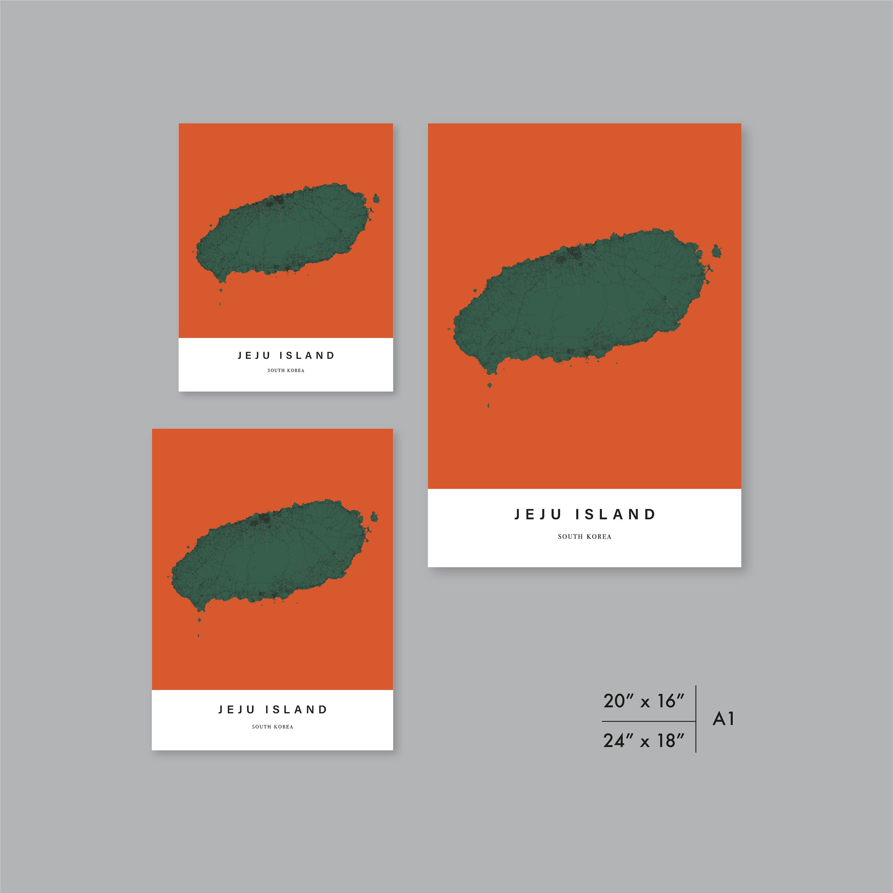 Jeju Map Printable Jeju Island Map Jeju South Korea Poster - Etsy Australia