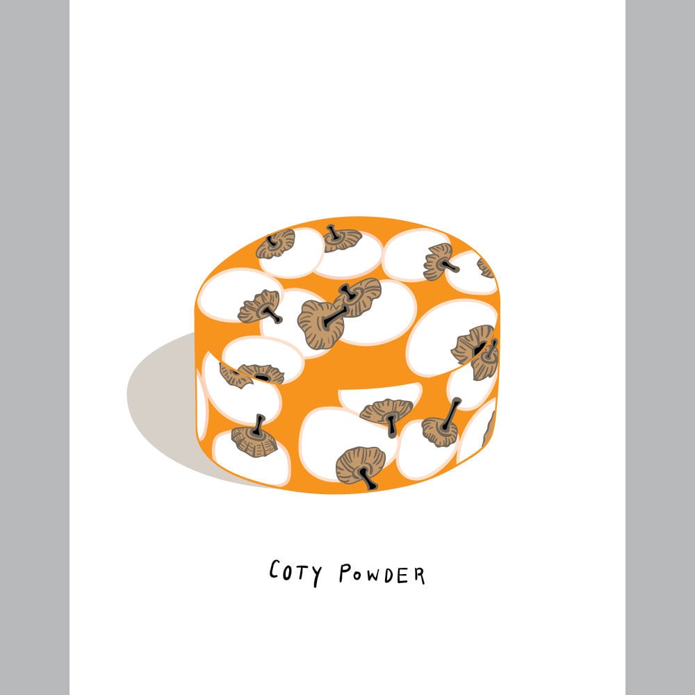 Coty Powder Box, PRINTABLE Coty Powder Wall Art Modern Home Decor Wall ...