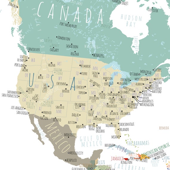 Mapa Del Mundo Con Las Capitales