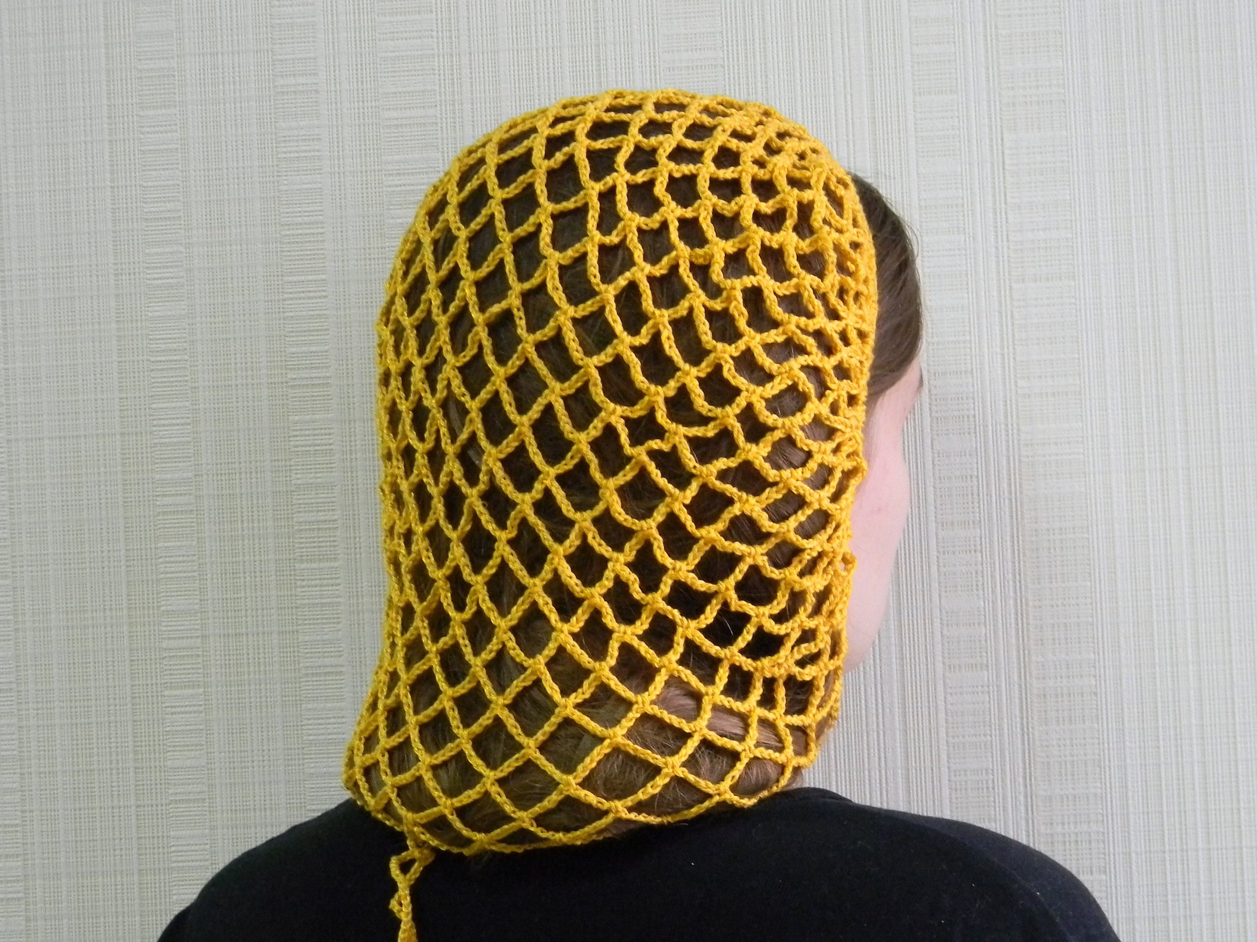 Hair Snood for Women Crochet Teal Hair Net Retro Hair Snoods for Women ...