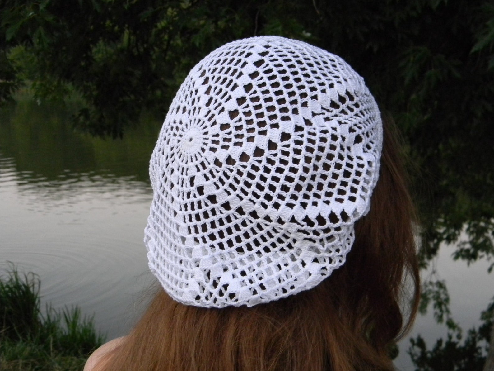 Cotton Hair Snood for Women Summer Slouchy Hat Cotton Crochet Beret - Etsy